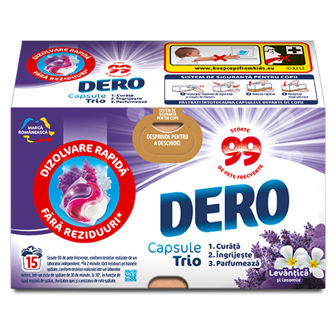 Dero Trio Caps Lavanda 15w – Unilever South Central Europe Shop